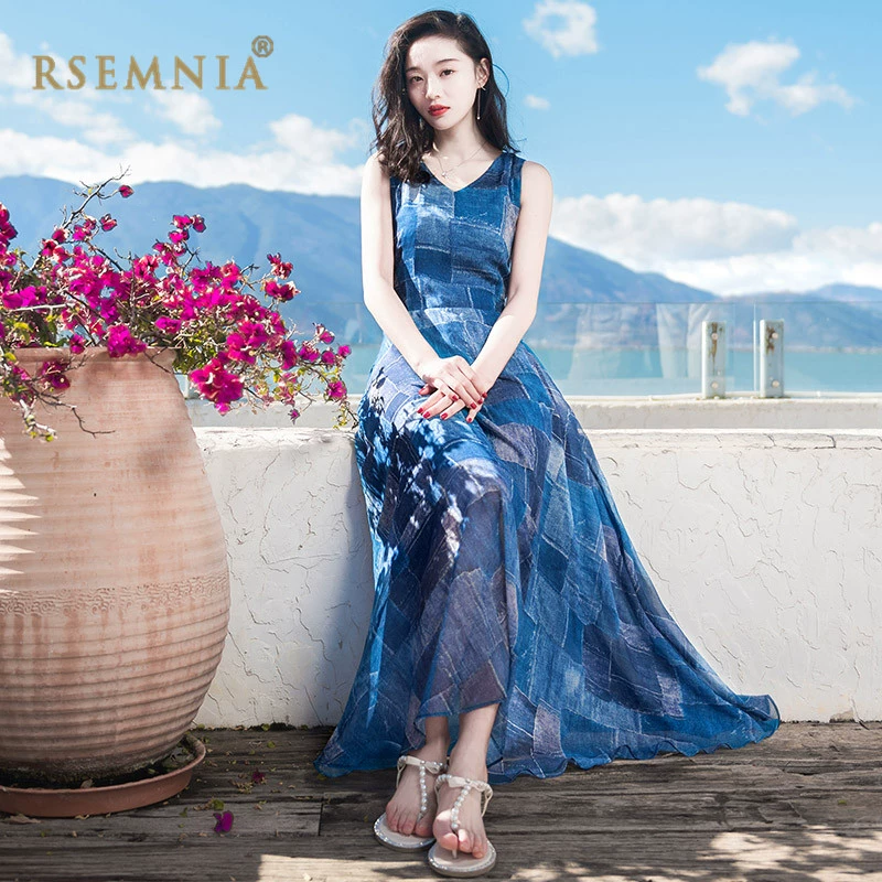 Rsemnia. женскoe длинное платье | Платья и сарафаны - NesipEtsin.com